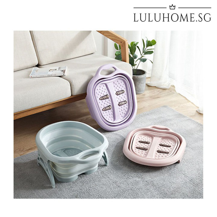Multi Colors Foldable Foot Basin Foot Spa Massage Basin Folding Basin ...