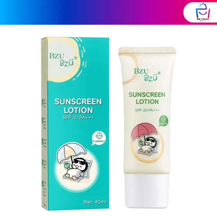 BZU BZU Kids Sunscreen Lotion (SPF 30 PA+++) 40ml | Lazada