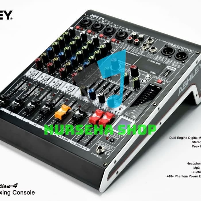 Mixer Ashley 4 Channel Selection-4 Bluetooth Usb Equalizer Original | Lazada Indonesia
