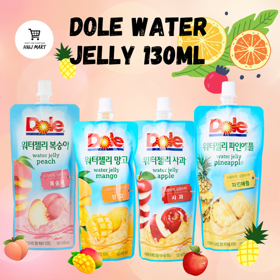 Korea Dole Water Jelly 130ml Apple | Peach | Mango | Pineapple | Lazada