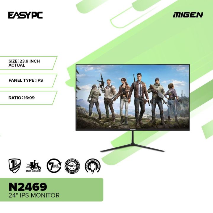 EasyPC | Migen N2469 24" IPS Monitor | Lazada PH