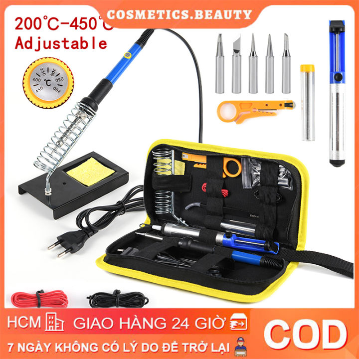Mỏ hàn điện tử tự động đẩy thiếc 60W 220V Dụng Cụ Hàn Sắt Điện Để Sửa ...