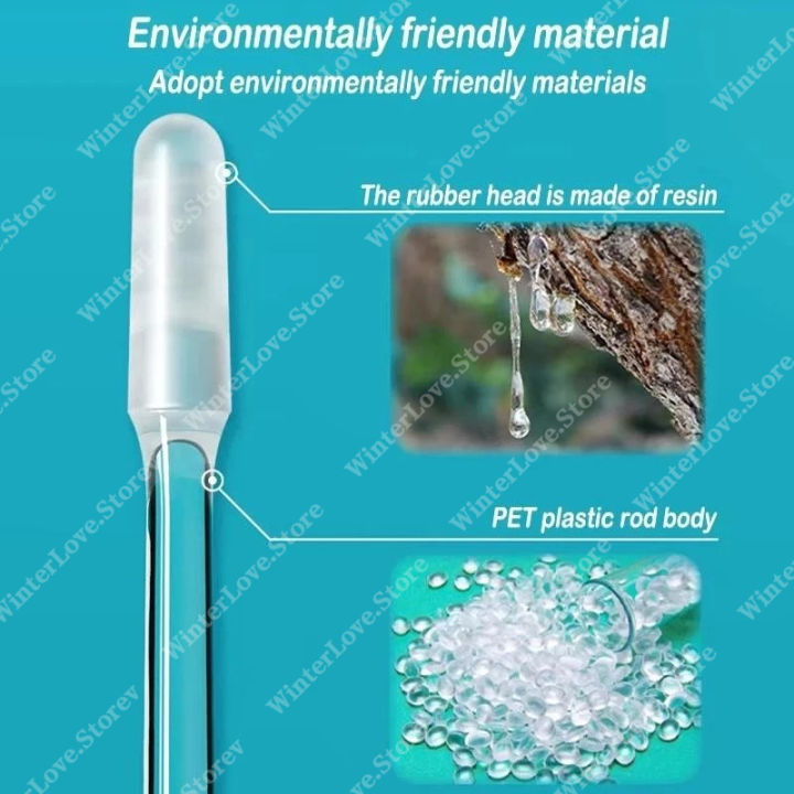24PC Disposable Sticky Ear Swabs Reusable Silicone Ear Cleaning Sticks ...