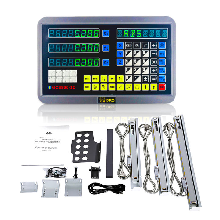 Dro 1 2 3 Axis Digital Readout Display TTL Signal 80V to 250V for Lathe Milling CNC Boring ...
