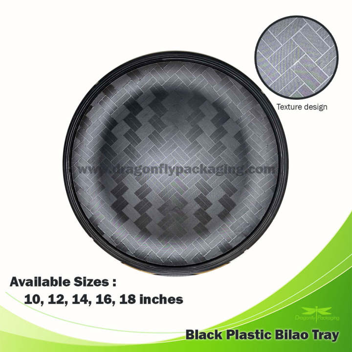 [Wholesale]Dragonfly 12inch Black Plastic Bilao Tray 30pcs per bundle ...
