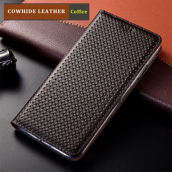 Luxury Genuine Leather Magnetic Flip Cover Case For SAMSUNG Galaxy S24 Ultra S23 Ultra S24 FE ...