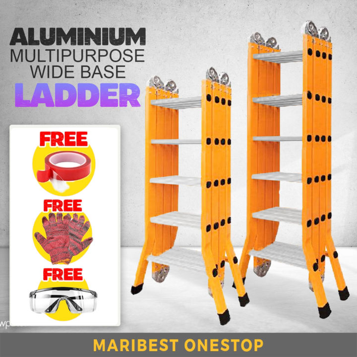 Multipurpose Aluminum Ladder Heavy Duty Tangga Aluminium Ladder Double ...