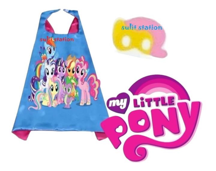 2in1 MLP MY LITTLE PONY HORSE APPLEJACK FLUTTERSHY CAPE & MASK masks ...