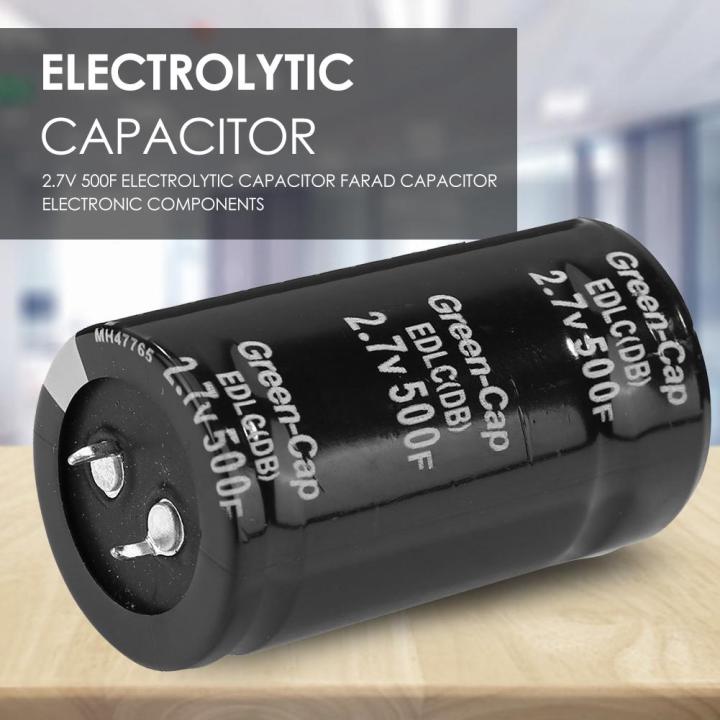 Super Farad Capacitor 2.7V 500F 60*35mm Vehicle Rectifier Low ESR Capacitor Ultracapacitor ...