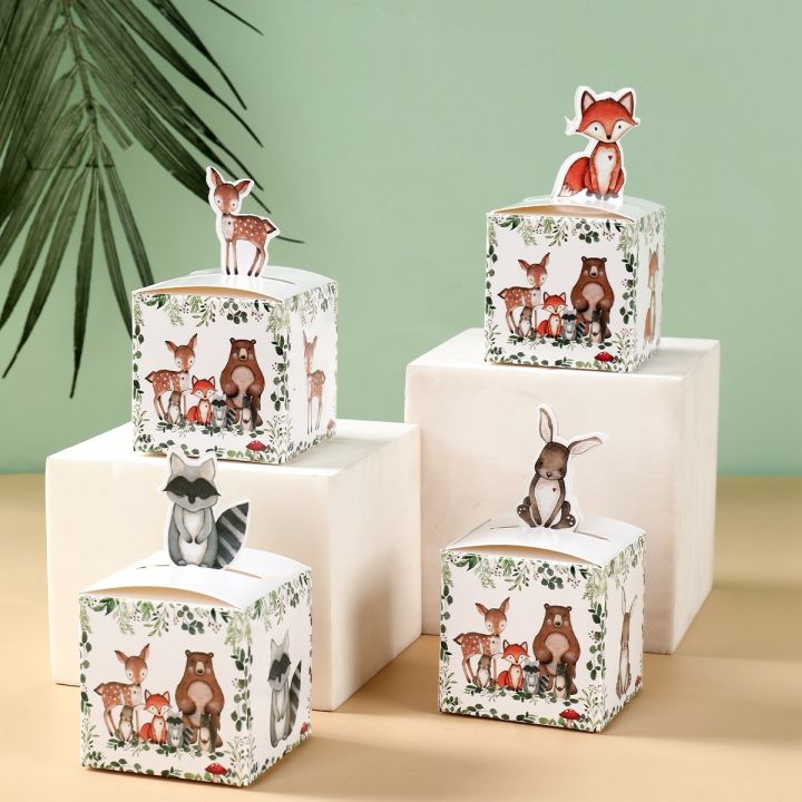 [Hot V] Jungle Animal Candy Boxes Safari Birthday Party Decoration Kids ...