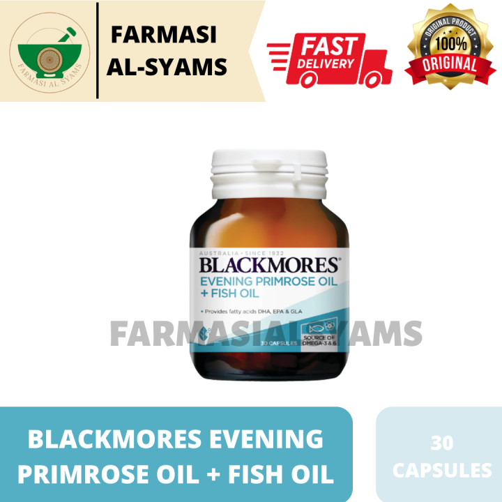 BLACKMORES EVENING PRIMROSE OIL (EPO) + FISH OIL 30 CAPS | Lazada
