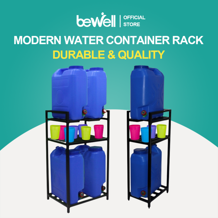 Bewell Water Container Rack Heavy Duty Water Gallon Rack Stand ...