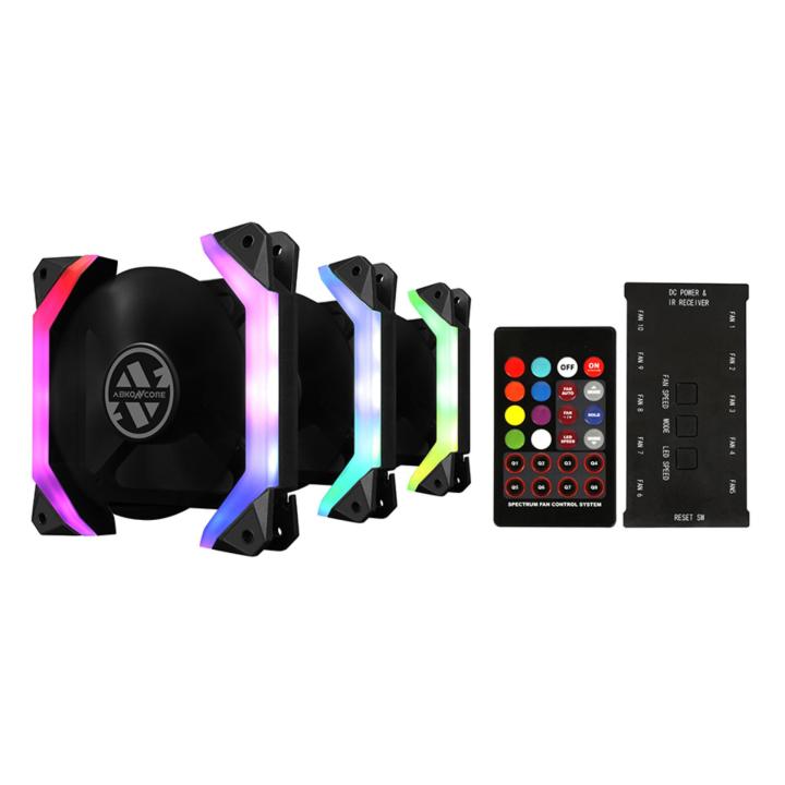 EasyPC | Abko Spider Spectrum 120mm 3in1 w/control hub Chasis Fan RGB ...