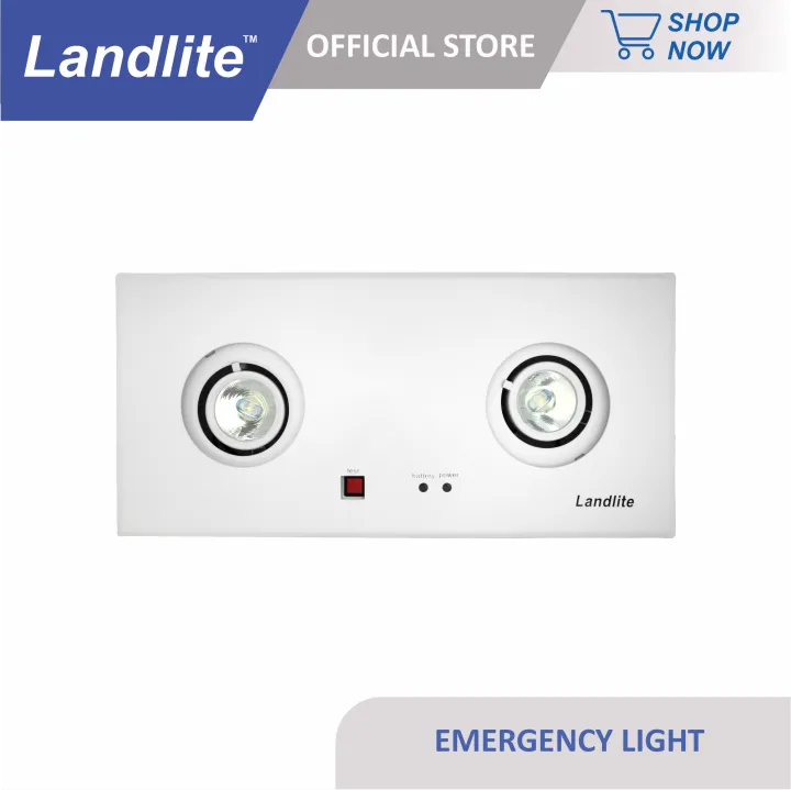LANDLITE EMERGENCY LIGHT (LEMER-23-2X2W DL) | Lazada PH