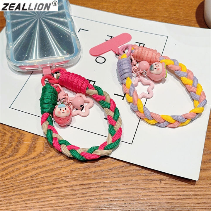 Zeallion Colorful Cute Wrist Strap Short Style Rope Portable Bag Key ...