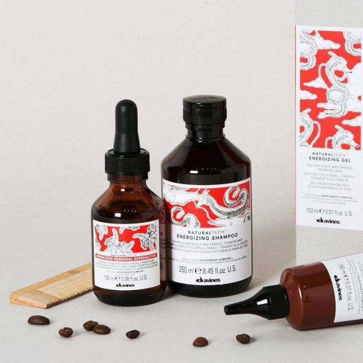 Davines Energizing Shampoo Gel Thickening Tonic Seasonal Superactive