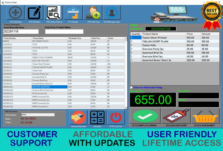 Point of Sales + Inventory System (Lifetime Access and User friendly ...