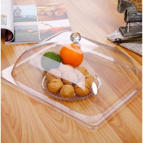 HMB Acrylic Transparent Food Cover Keeper Dish Insulation Anti-flies ...