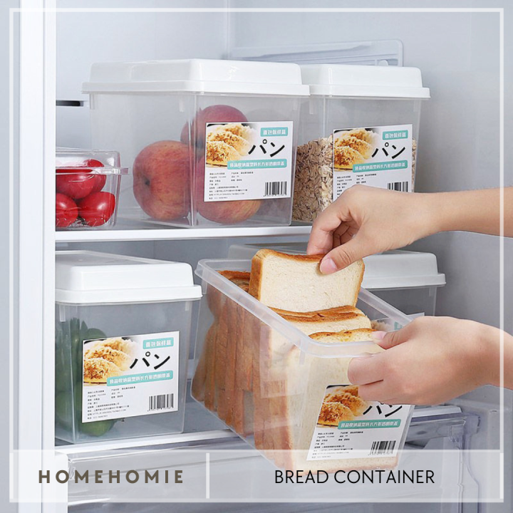 Homehomie Transparent Multifunctional Fruit Food Bread Toast Storage ...