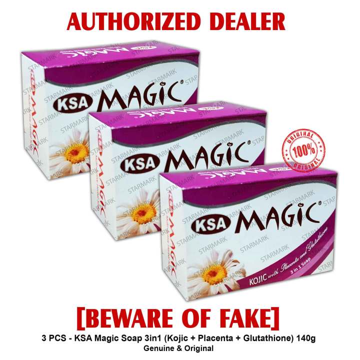 KSA Magic 3in1 Soap 3 in 1 Soaps Kojic with Placenta and Glutathione ...