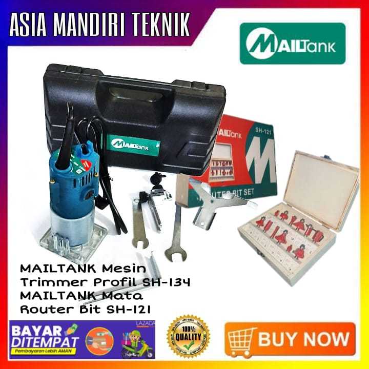 [LANGSUNG PAKAI] MAILTANK SET MESIN TRIMER DAN MATA PROFIL Asia Mandiri ...