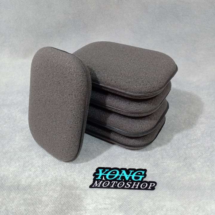 Applicator Pad HITAM Spon Busa Poles kotak Sponge Semir aplikator wax ...