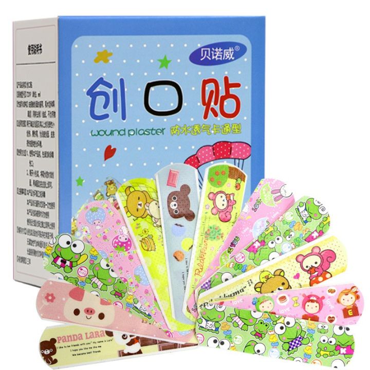 120Pcs/box Waterproof Breathable Bandages Cute Cartoon Band Aid ...