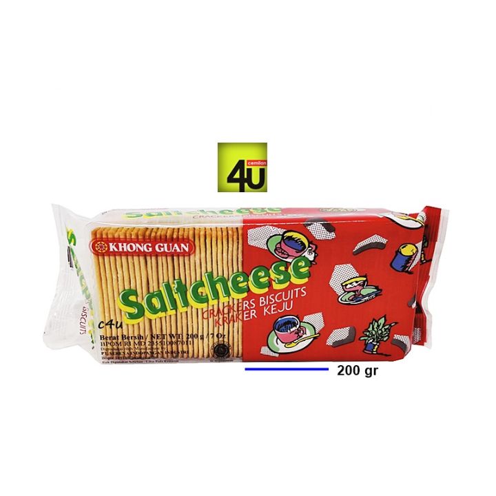 Khong Guan Saltcheese Rasa ORIGINAL KEJU [200 gr] | Lazada Indonesia