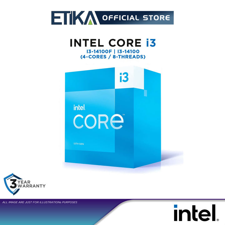 Intel Core i3-14100F | i3-14100 | 4-Core LGA1700 Socket 14th Gen CPU Processor | Raptor Lake ...