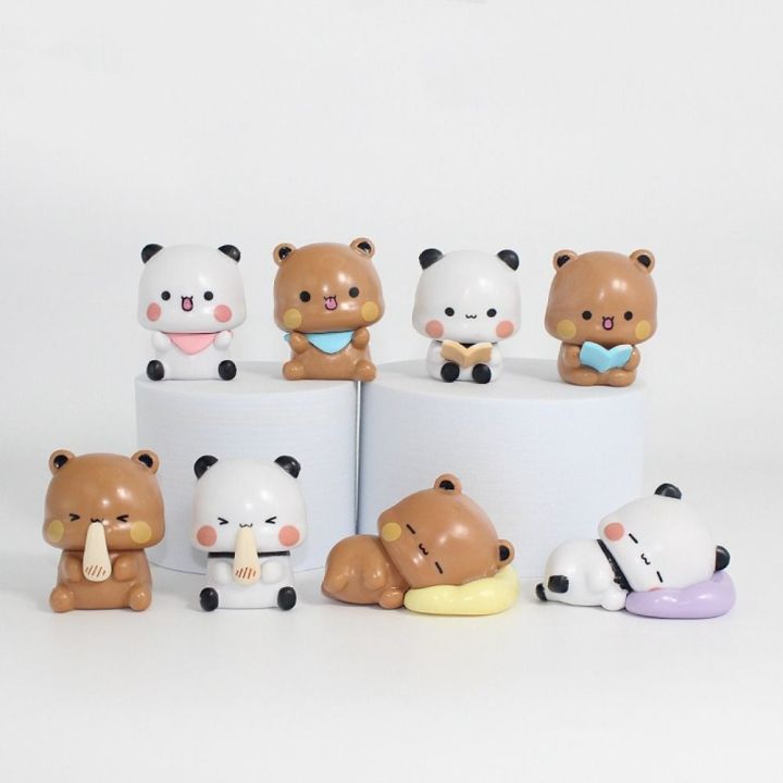 VERIDIAI Car Ornament Bubu Dudu Bear Figure Home Decor Animal Toy Yier ...