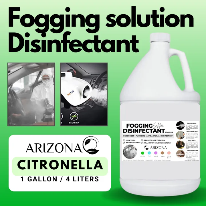 ARIZONA, Citronella FOGGING SOLUTION, Waterbased, Disinfectant and ...