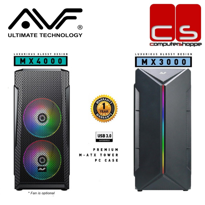 AVF MX Series Premium M-ATX Tower PC Case (AC-MX1000/MX2000/MX3000 ...