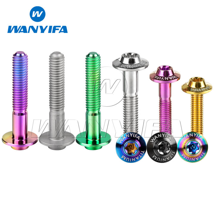 Wanyifa M5 M6x10 12 15 20 25 30 35MM Titanium Bolt Bicycle Motorcycle Butterfly Umbrella Head ...