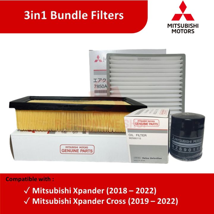 3in1 Bundle Filters For Mitsubishi Xpander, Xpander Cross (2018 - 2022 ...