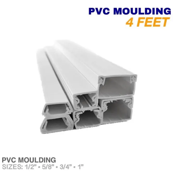 Moulding 4 FT | PVC | Electrical Wire Pipe | Plastic Pipe For ...