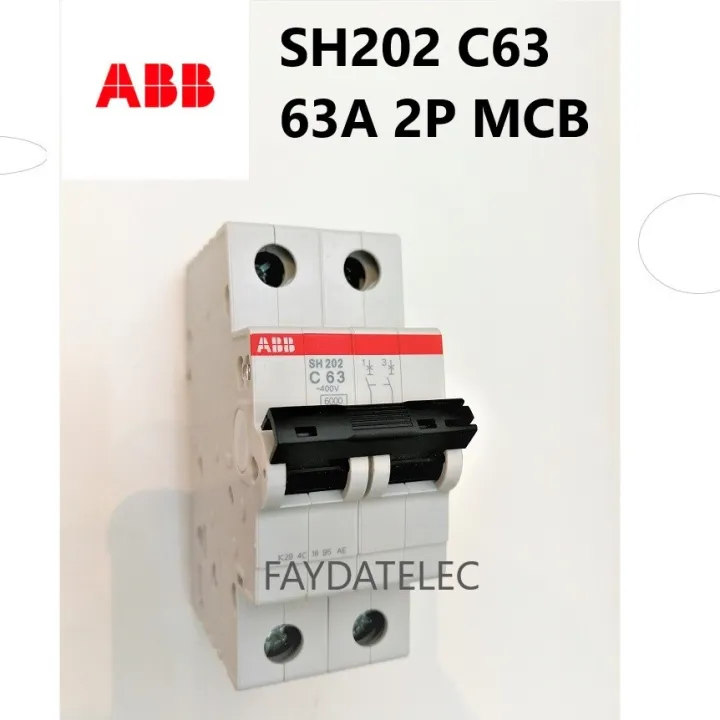 ABB SH202 63A 2P MCB (6KA MINIATURE CIRCUIT BREAKER) | Lazada