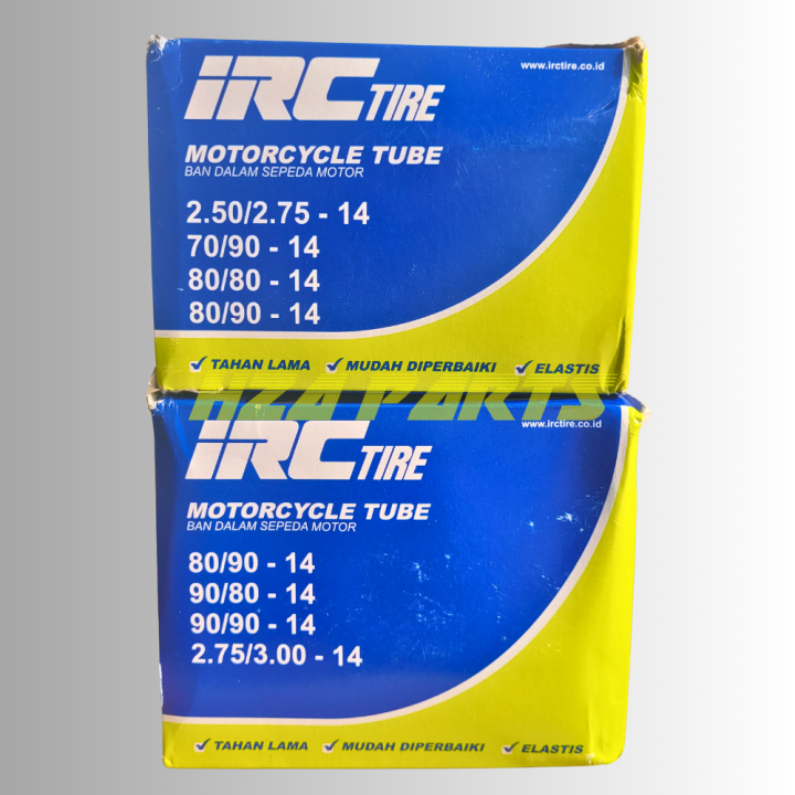 Ban Dalam Motor Matic Ring 14 Merk IRC Ukuran 70/90, 80/90, 90/90 ...