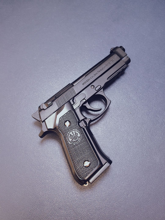 1:2.05 large alloy military model Beretta M92A1 metal simulation alloy ...