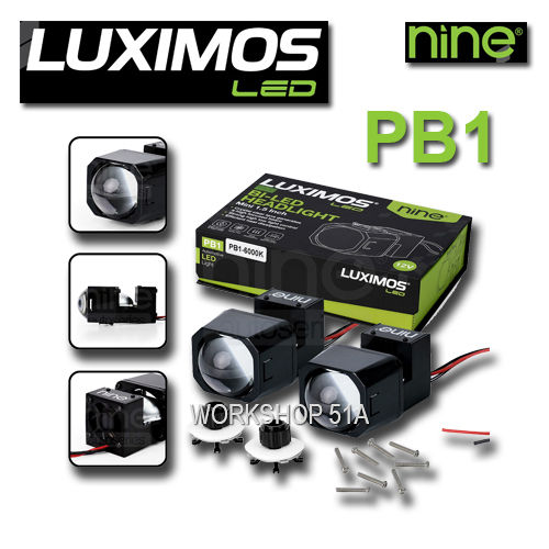 LAMPU LED Mini BILED MOTOR 1.5 INCH 9NINE LUXIMOS PB1 PROJECTOR LED 80 ...