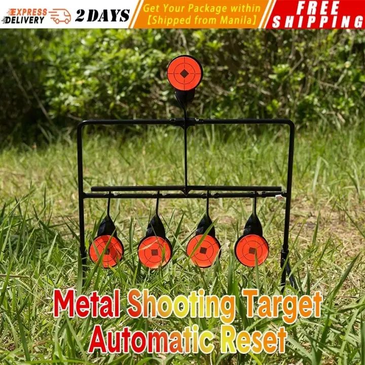 Targets Automatic Reset Rotating G-un Rifle Shooting Metal Targets for ...