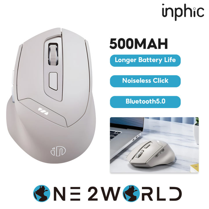 INPHIC DR6 Three Touch Mouse: Silent, Ergonomic, Multi-Device ...