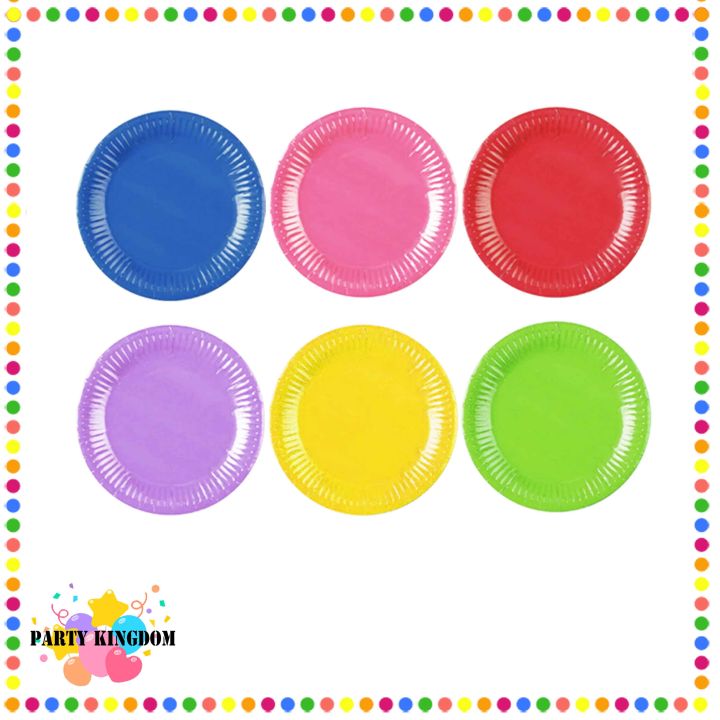 Party Kingdom 10pcs 9 inches Plain Paper Plate Party Table wear ...