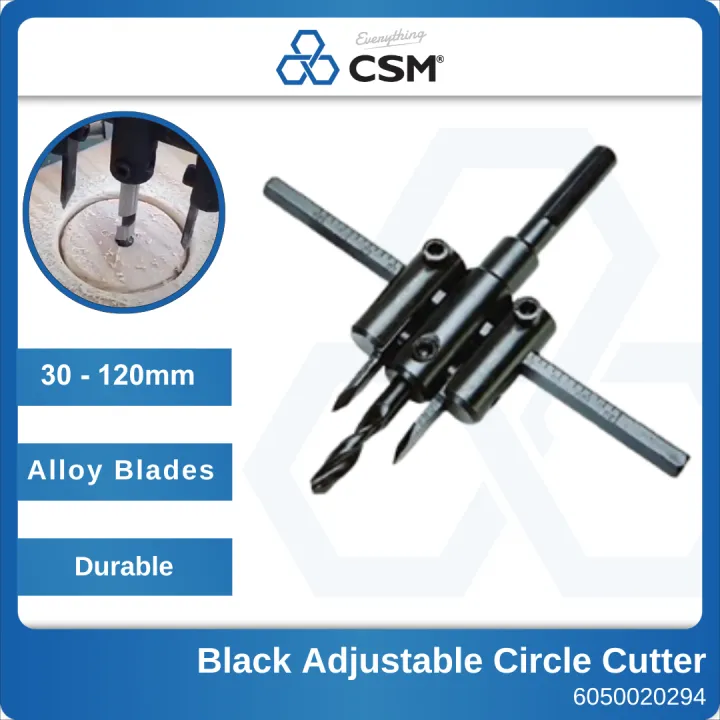 Adjustable Circle Hole Cutter Wood Drywall Drill Bit Saw Round Blade ...