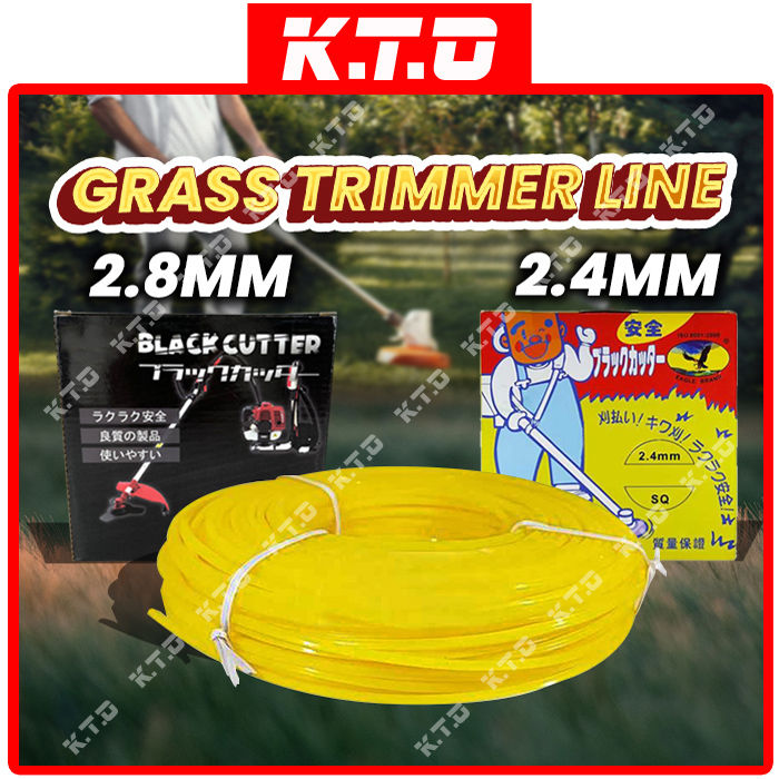 2.4MM / 2.8MM Grass Cutter Nylon Trimmer Line Grass Cutting String ...