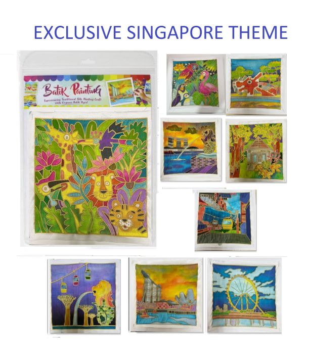 Exclusive Singapore Themed Batik Painting Kit (Full Retail Packaging ...