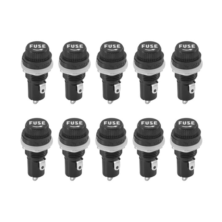 kxbh-10-pcs-electrical-panel-mounted-5-x-20mm-fuse-holder-lazada