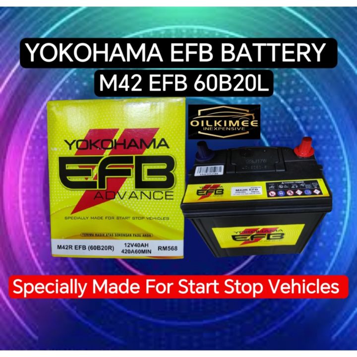 M42R YOKOHAMA EFB Advance M42 (I-Stop) Battery | Lazada