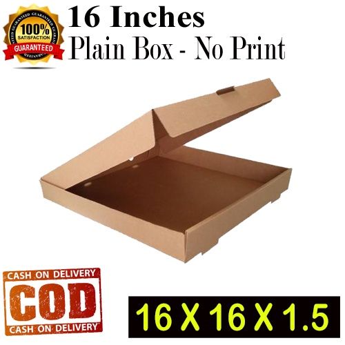 COD Pizza Box Corrugated Plain 16 Inches No print 50 pcs per bundle ...