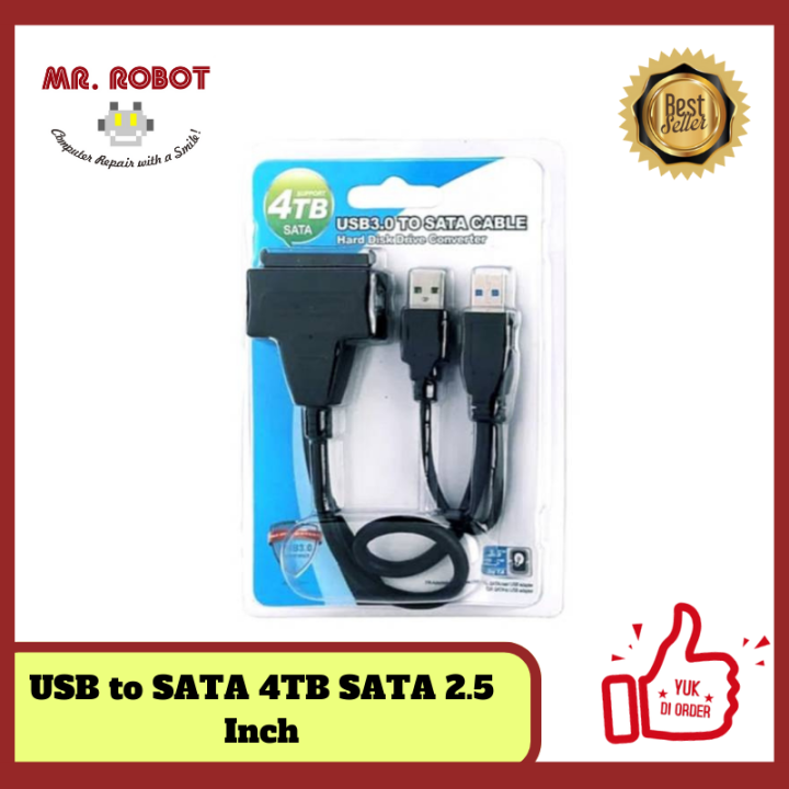 USB 3.0 to SATA Cable Support 4TB SATA HDD 2.5 Inch | Lazada Indonesia