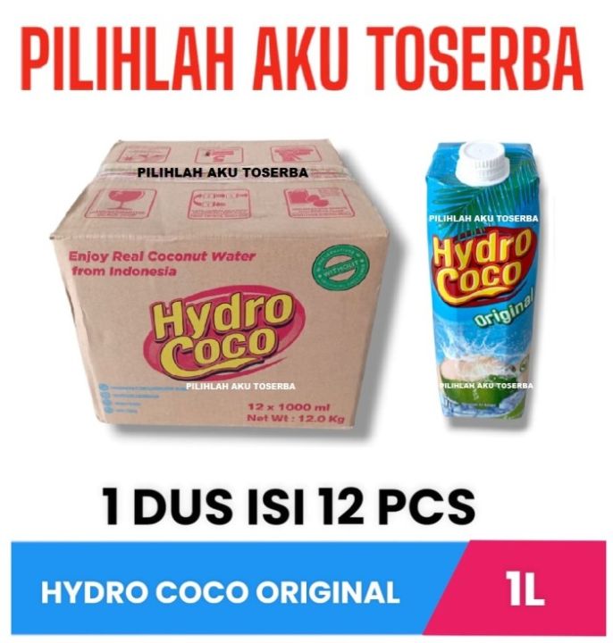 Hydro Coco Air Kelapa KEMASAN 1 LITER ( HARGA 1 DUS ) | Lazada Indonesia
